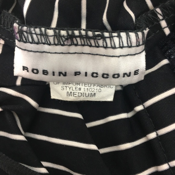 Robin Piccone | Swim | Robin Piccone Black White Stripe Swim Medium ...